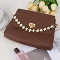 1Pc CCB Plastic Heart Beaded Bag Handles with Clasps Golden 362mm ...