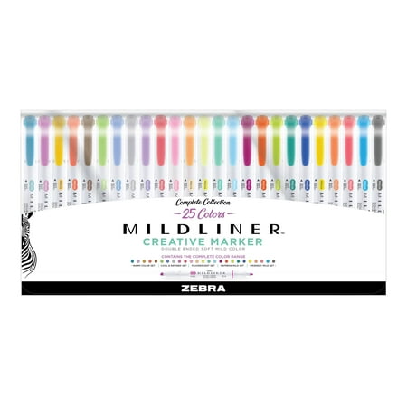 Zebra Mildliner Complete Collection - Twin-tip highlighter - assorted ...