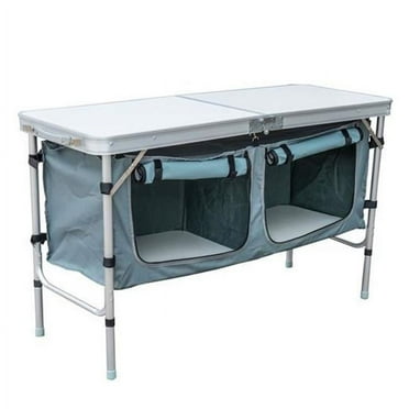 Kamp Rite Kwik Set Table with Benches, Silver - Walmart.com