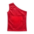 Bmisegm Tshirts for Kids Boys Unisex Plaid Shiny Shoulder Tank ...