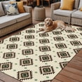 Bohemian Diamond Pattern Indoor Outdoor Rugs 4x6 Ft, Boho Tribal ...