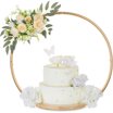 BalsaCircle Gold Metal Swing Cake Stand for Wedding Treat Display, 3ft ...