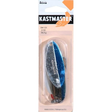 Acme Tackle Kastmaster Fishing Lure Spoon Chrome and Neon Blue 1/2 oz ...