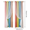 39x51 Inch Elegant Curtain Panel Pair, Light-Filtering Window Curtain ...