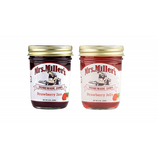 Mrs. Miller's Homemade Strawberry Jam and Strawberry Jelly Variety 2 ...