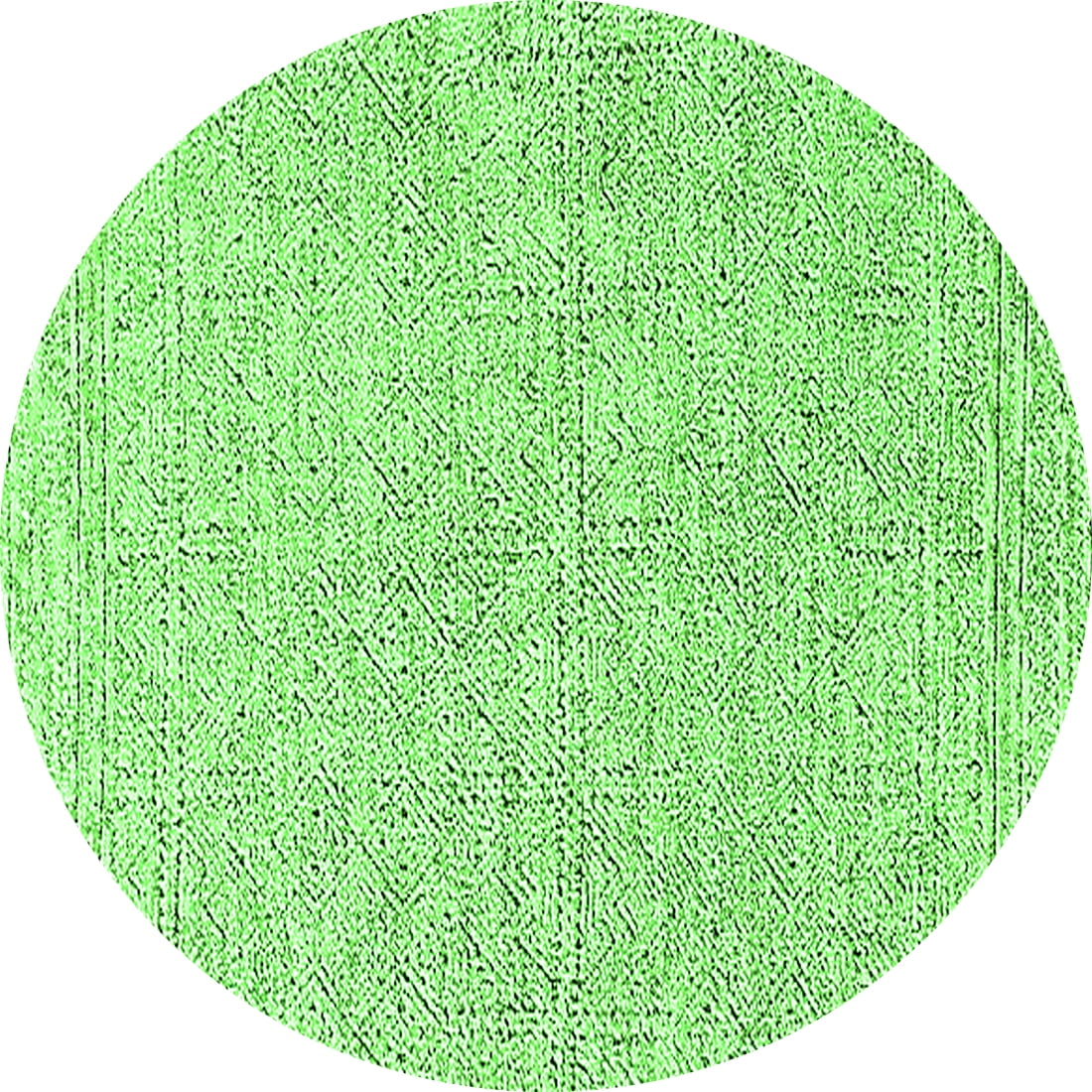 Ahgly Company Indoor Round Solid Green Modern Area Rugs, 5' Round ...