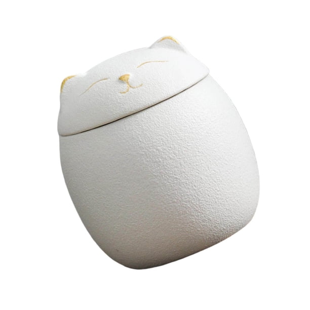 Cat Shape Ceramic Canisters Coffee Sugar Tea Storage Storage Bottles ...
