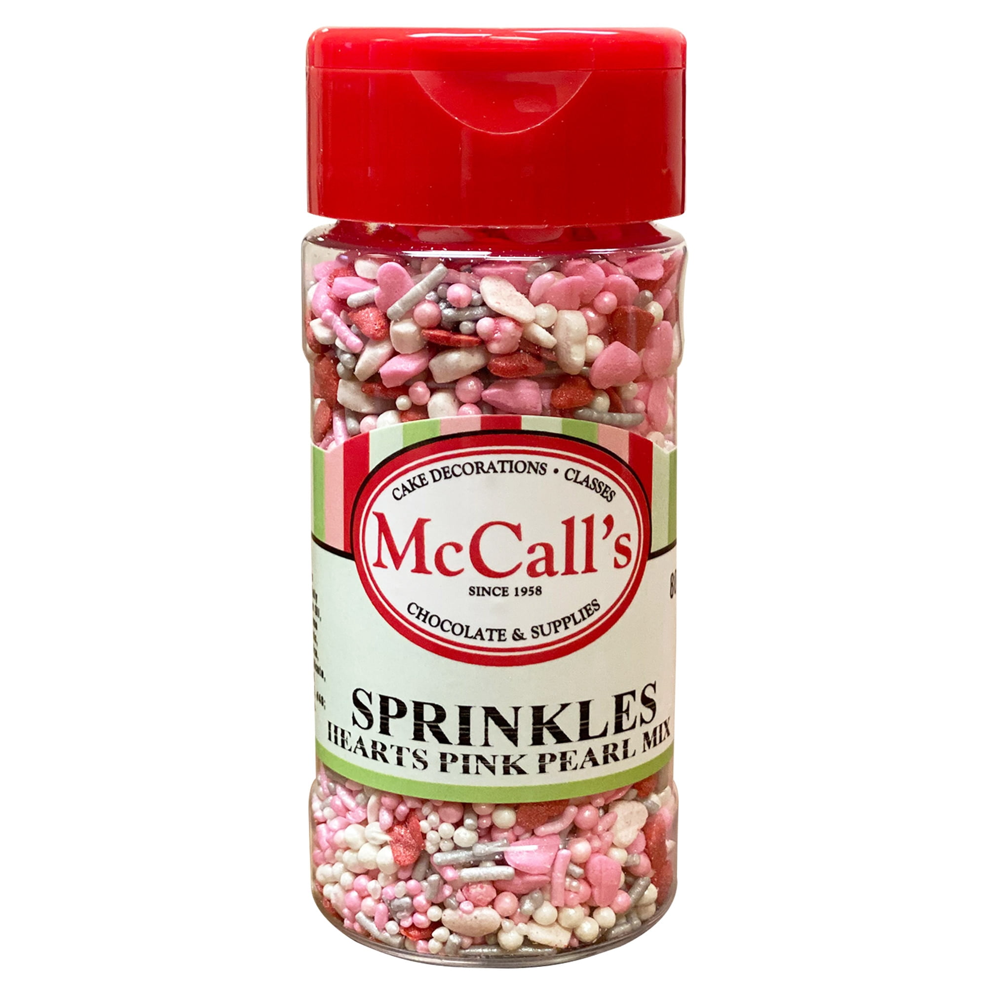 Click here for Mccall Pattern Sprinkles Hearts Pink Pearl Mix 80... prices
