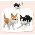 NICKSUN Cartoon Cat Building Blocks for Families, Mini 3D Tabby Cat ...