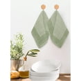 Cameo Green Retro Greek Key Kitchen Dish Towels for Drying Dishes Set ...
