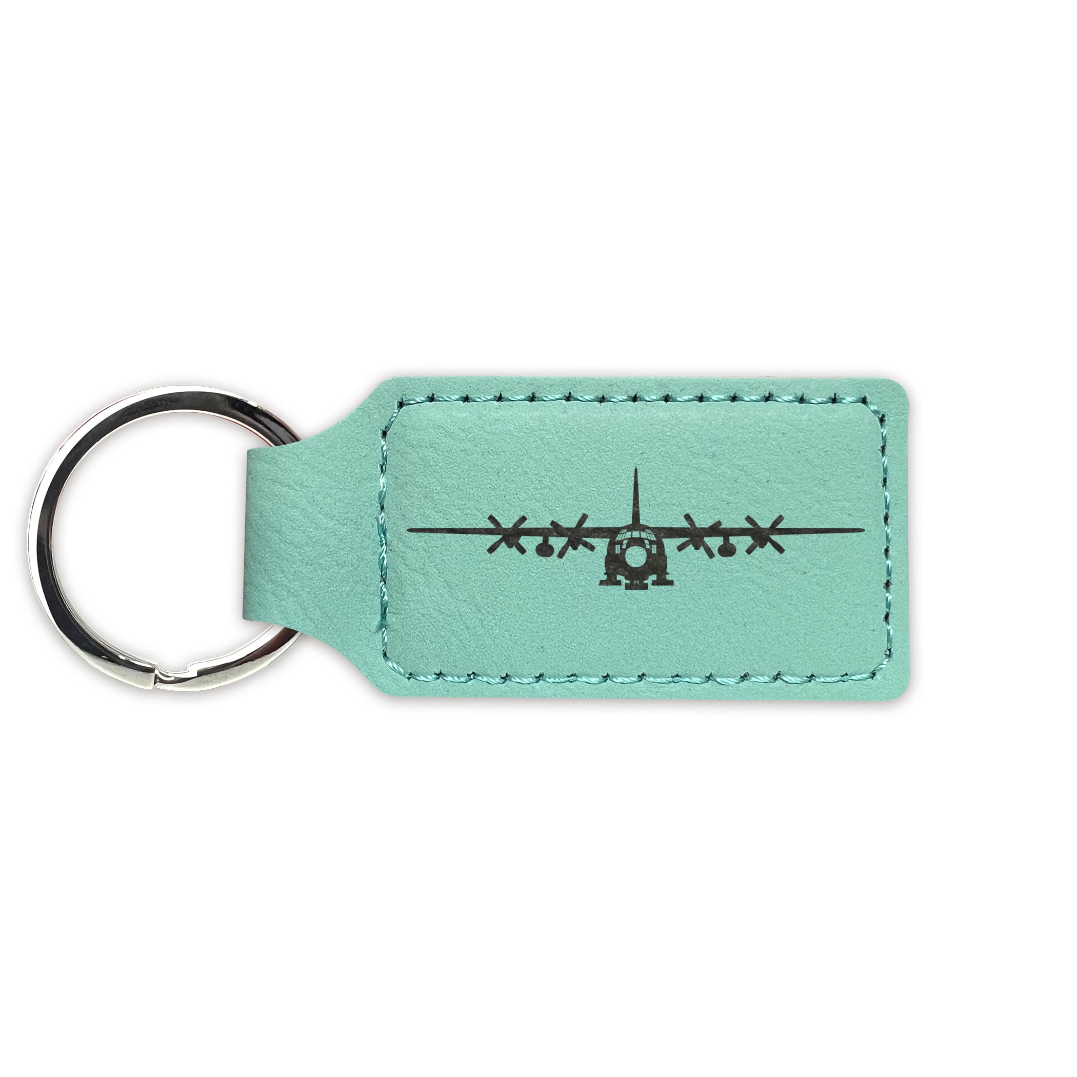 LC-130 Hercules Keychain Leatherette Rectangle - Laser Engraved - Many ...