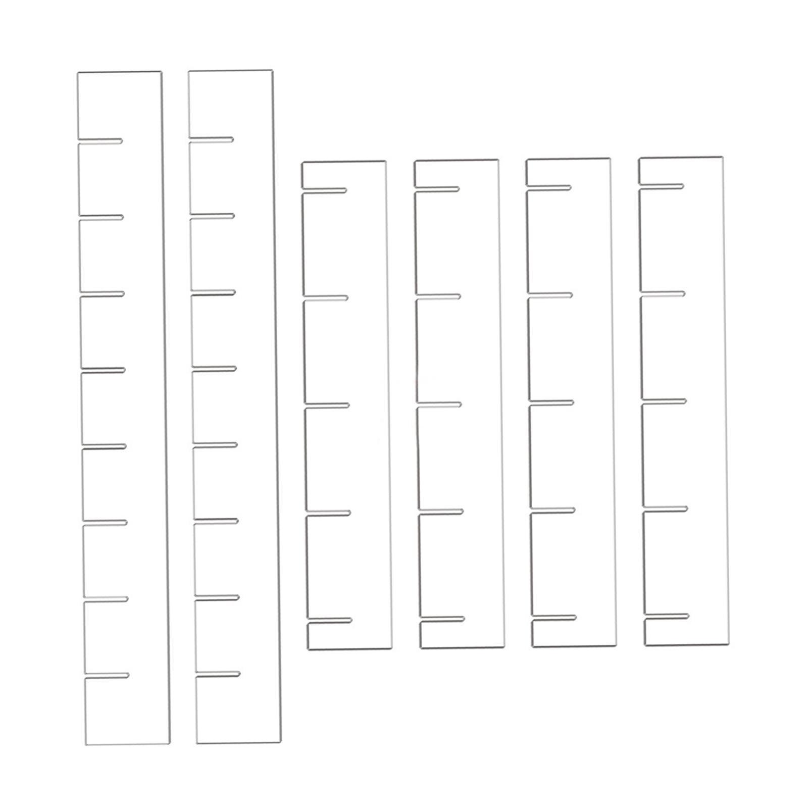 6Pcs Drawer Dividers Organizer, Drawer Organizers Clear Acrylic Lock in ...