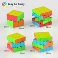 Vdealen Speed Cube Set, 2x2 3x3 4x4 5x5 Bright Stickerless Fast Cube ...