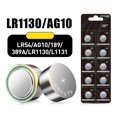 10/20-Count AG10 Button Cell Batteries 1.5V Power Supply for ...