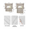 Blue Shell Coastal Kitchen Curtains Swag Valance and Tier Curtains Set ...