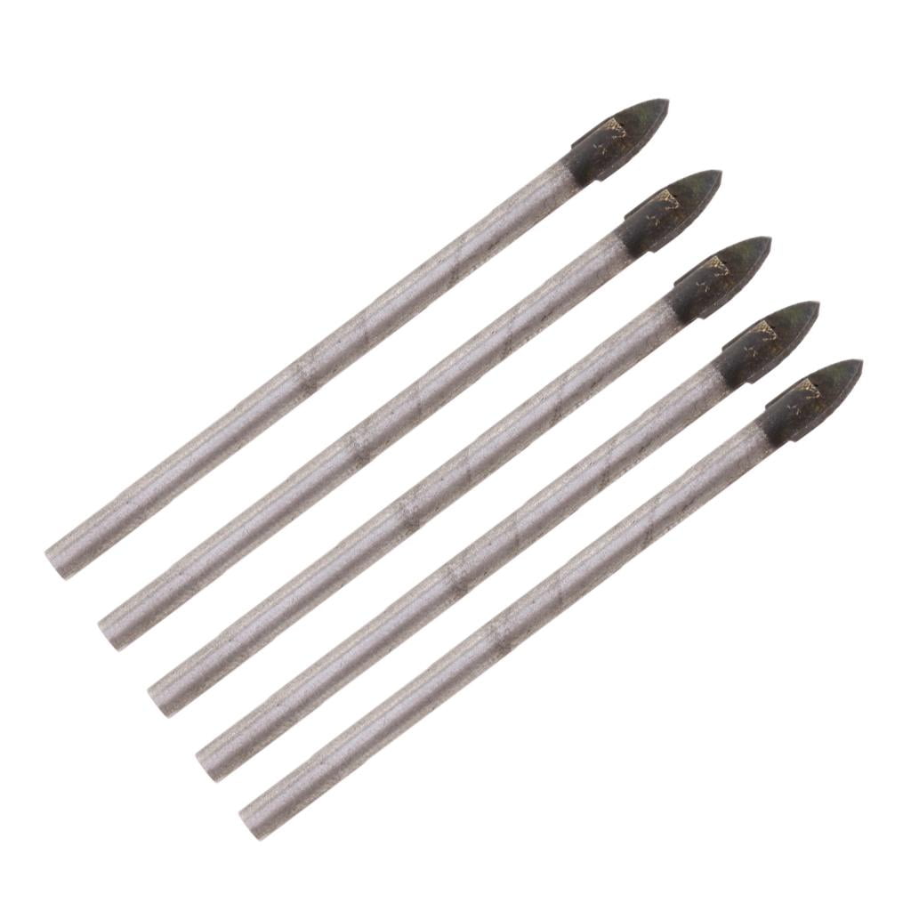 Triangular Head Carbide Ceramic Drill Glass Cutter Hole Tool 4mm ...