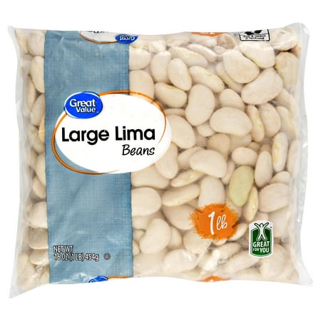 Great Value Large Lima Beans, 16 oz - Walmart.com