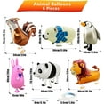 6 Pcs Walking Animal Balloons Cute Walking Panda Polar Bear Lion ...