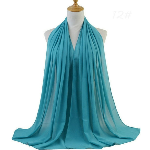 Bubble Chiffon Hijab Shawl And Wrap Head Scarf For Women