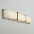 Artika Subway Modern Bathroom Vanity Light Fixture, Brushed Nickel ...