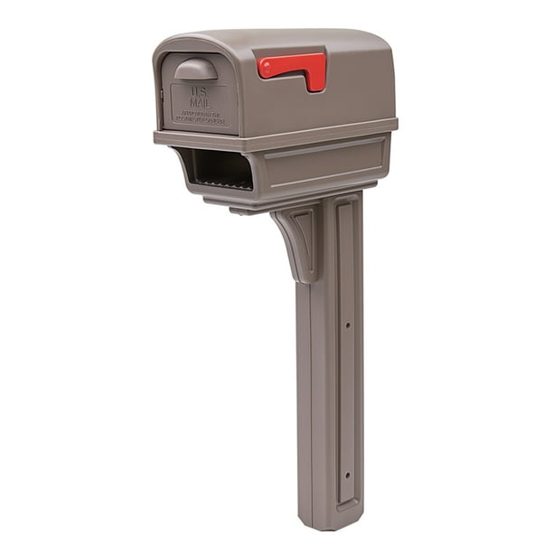 Solar Group Inc GC1M Mocha All-In-One Mailbox and Post Combo - Walmart.com