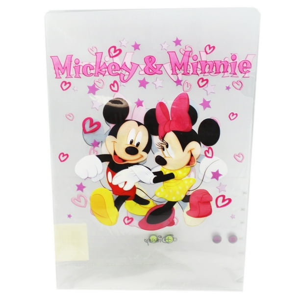 Disney's Mickey and Minnie Mouse Holding Hands Single Document Folder ...