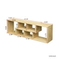 Gzxs Modern Double L-Shaped TV Stand, Storage Cabinets Display Shelf ...