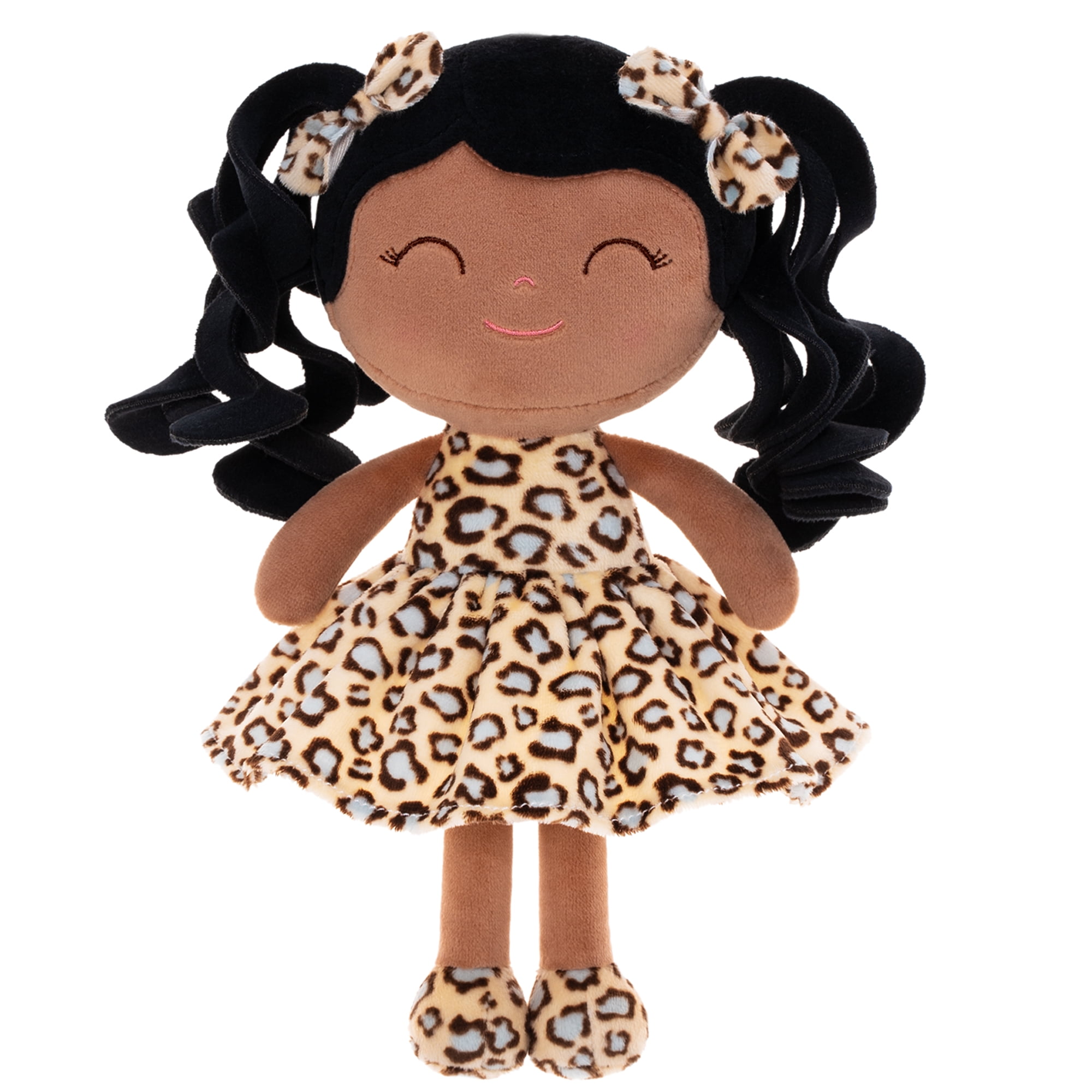 Gloveleya Baby Toy Plush Figure Curly Hair Dolls Soft Toys Tanned Skin ...