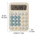 Lunxisen 1 Pcs Color Financial Office Calculator Large Display 12 Digit ...