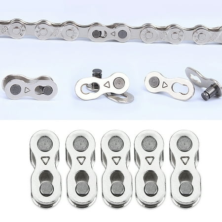 WALFRONT 5 Pairs Heavy Duty Bike Quick Release Chain Mater Link Magic ...