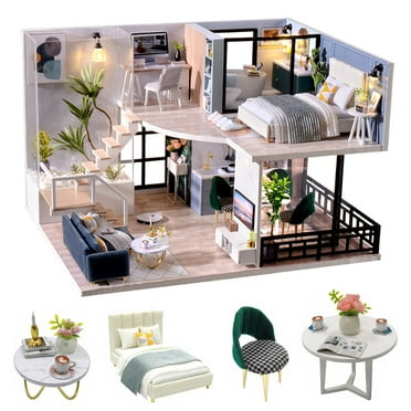 3D DIY Miniature Room Doll House Kit Adult Model Kit, House Built With ...