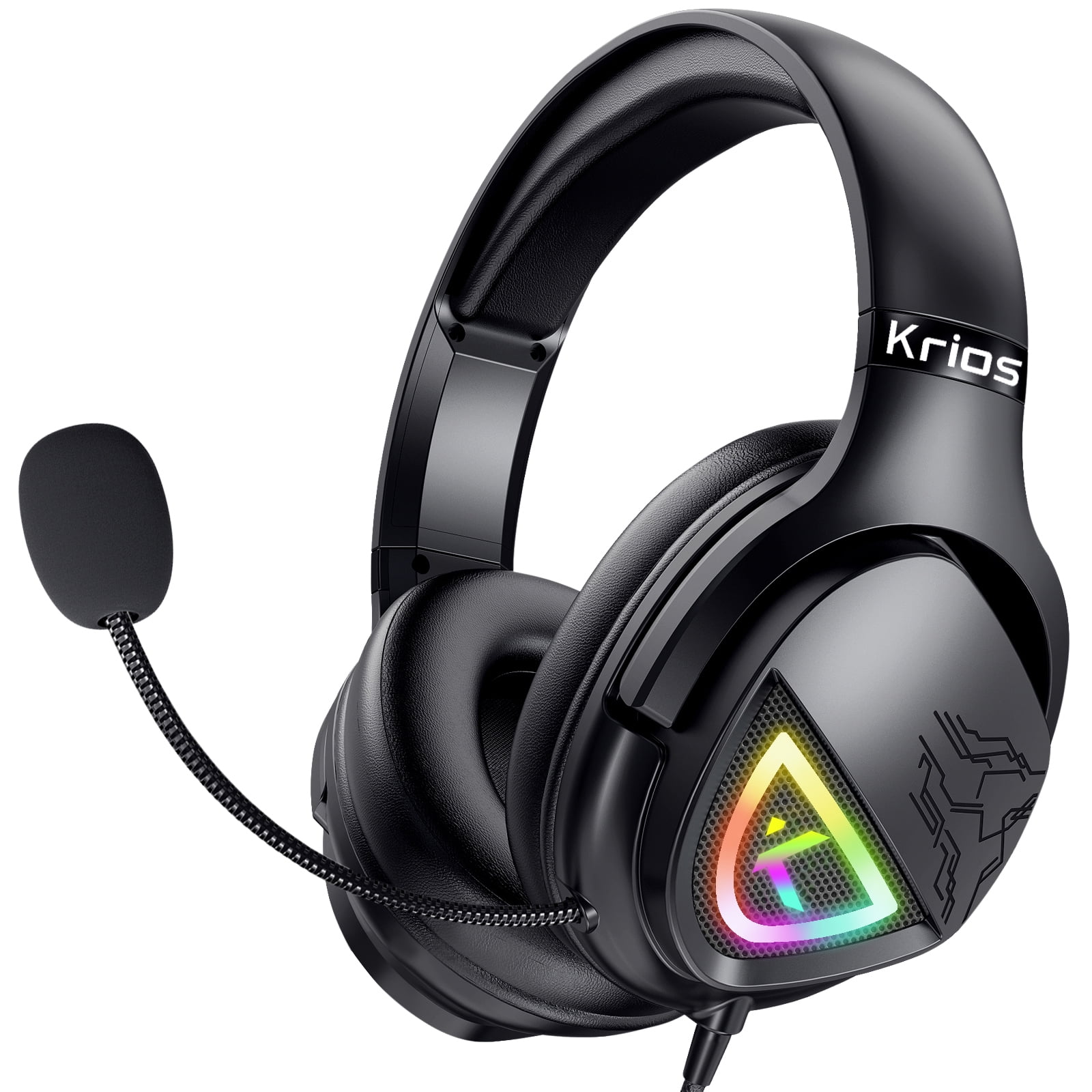 Auriculares para juegos KRIOS K11 con LED RGB y micrófono | Bodega ...
