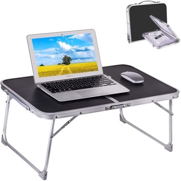 Soontrans Curved Laptop Desk- Folding, Adjustable, Portable Tray with ...