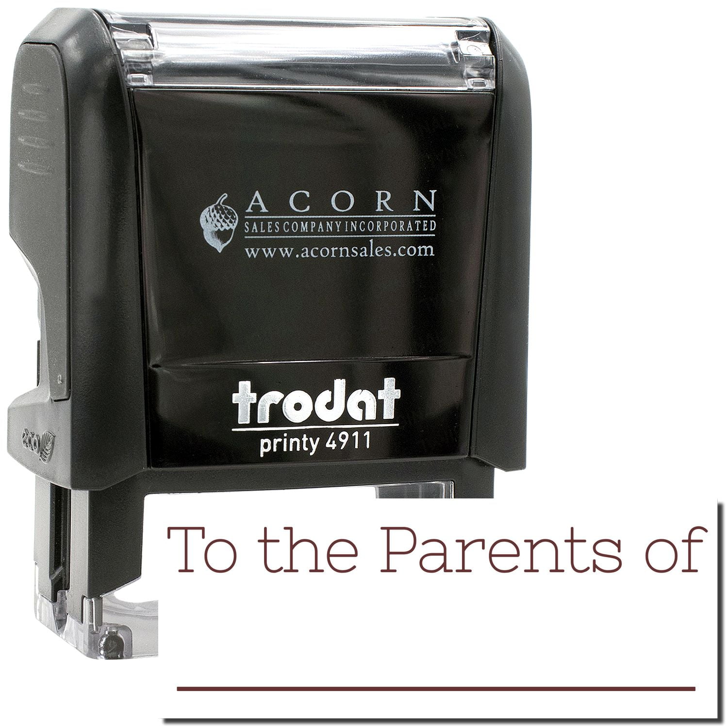 Self-Inking Skinny To The Parents of Stamp, Trodat Printy 4911, Press ...