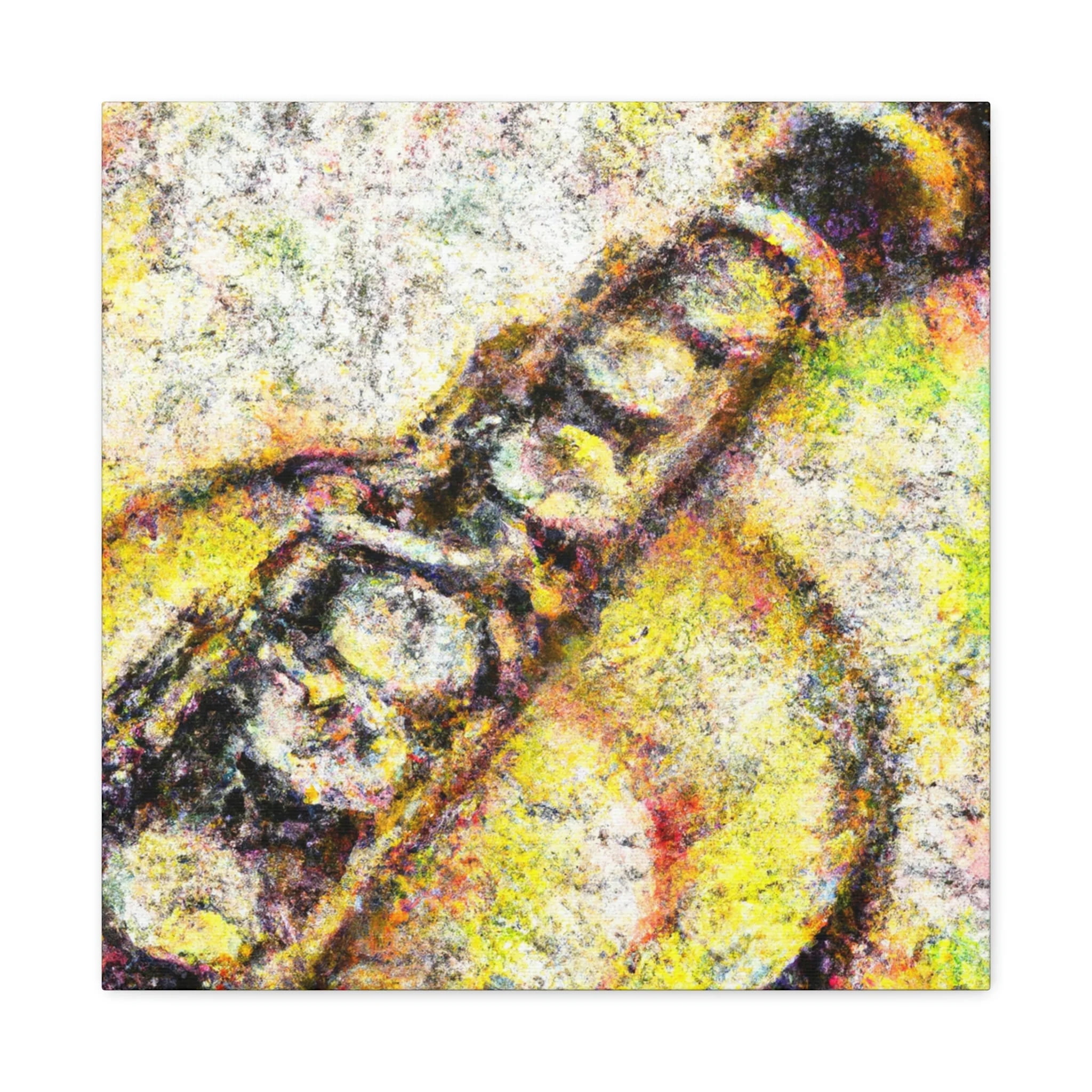Clarinet in Pointillism. - Canvas - Walmart.com