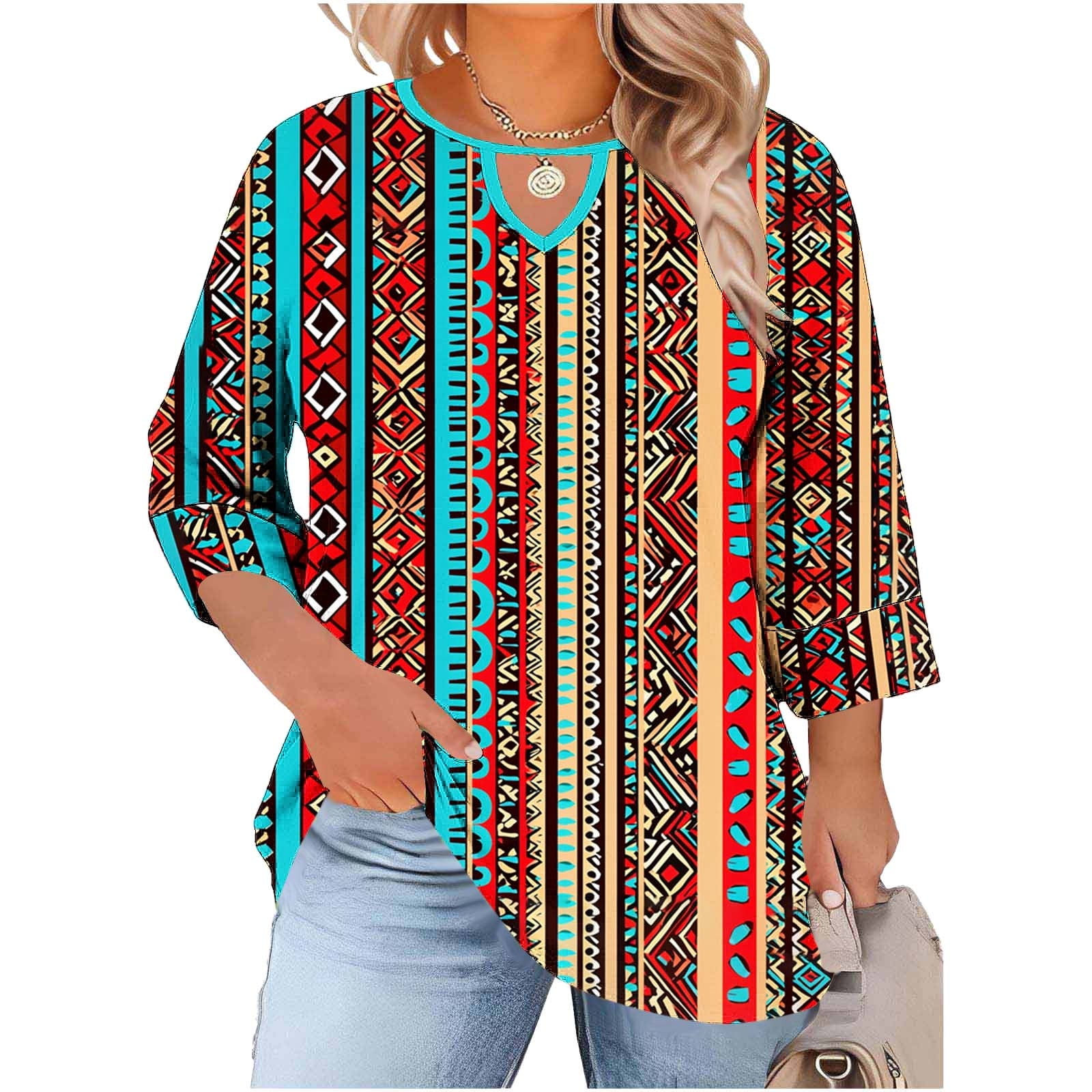 Click here for Staron Plus Size Womens Casual Top With Front Cuto... prices