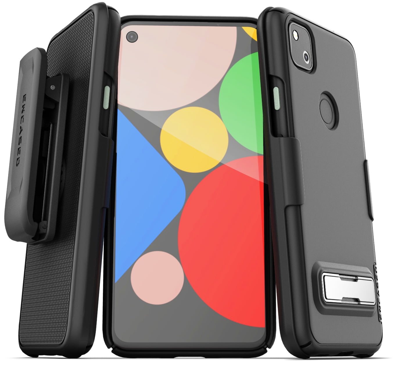 Encased Google Pixel 4a Belt Case with Kickstand (Slimline) Ultra Thin ...
