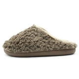 LAVRA Women's Faux Fur Lined Slippers Furry Bedroom Hard Botton Shoes ...