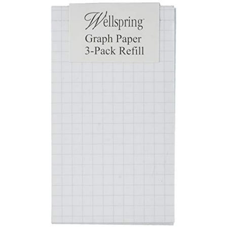 Wellspring Flip Note Refill Pad, Graph Paper, 3 per pack (2205 ...