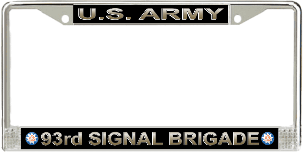 U.S. Army 93rd Signal Brigade License Plate Frame - Walmart.com