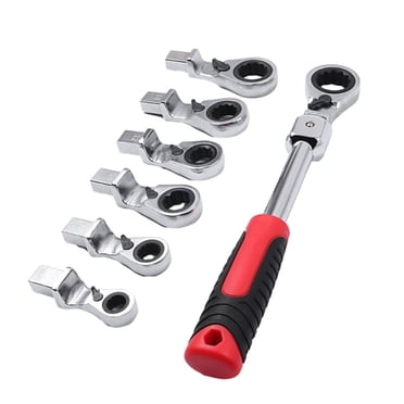 Crescent X6 Combination Wrench Set, SAE, Ratcheting Open-End, Static ...