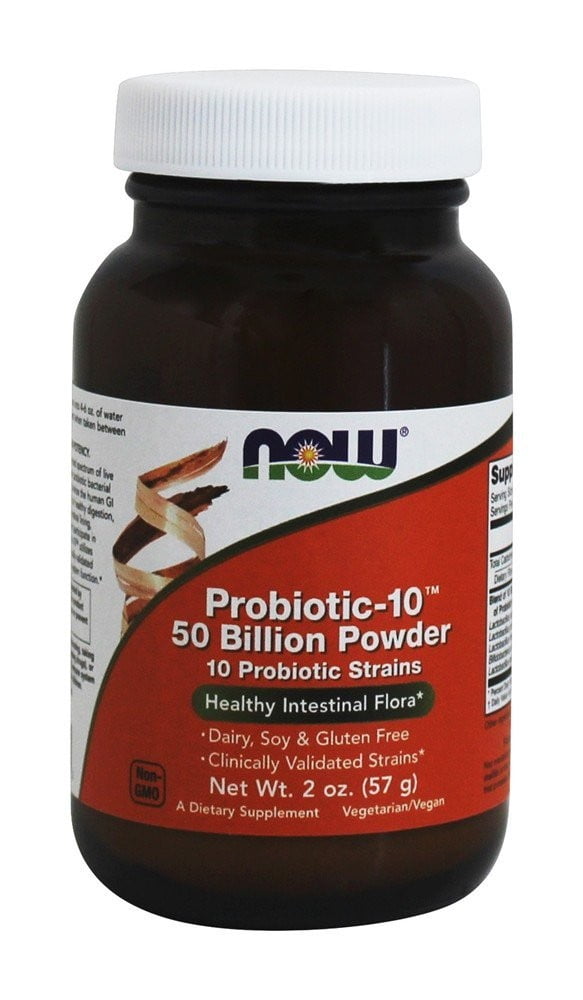 NOW Foods Probiotic 10 50 Billion Powder, 2 oz-2 Pack - Walmart.com