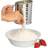 Stainless Steel, Tin Sifter with Hand Crank, 3 Cup Tin, GoodCook ...