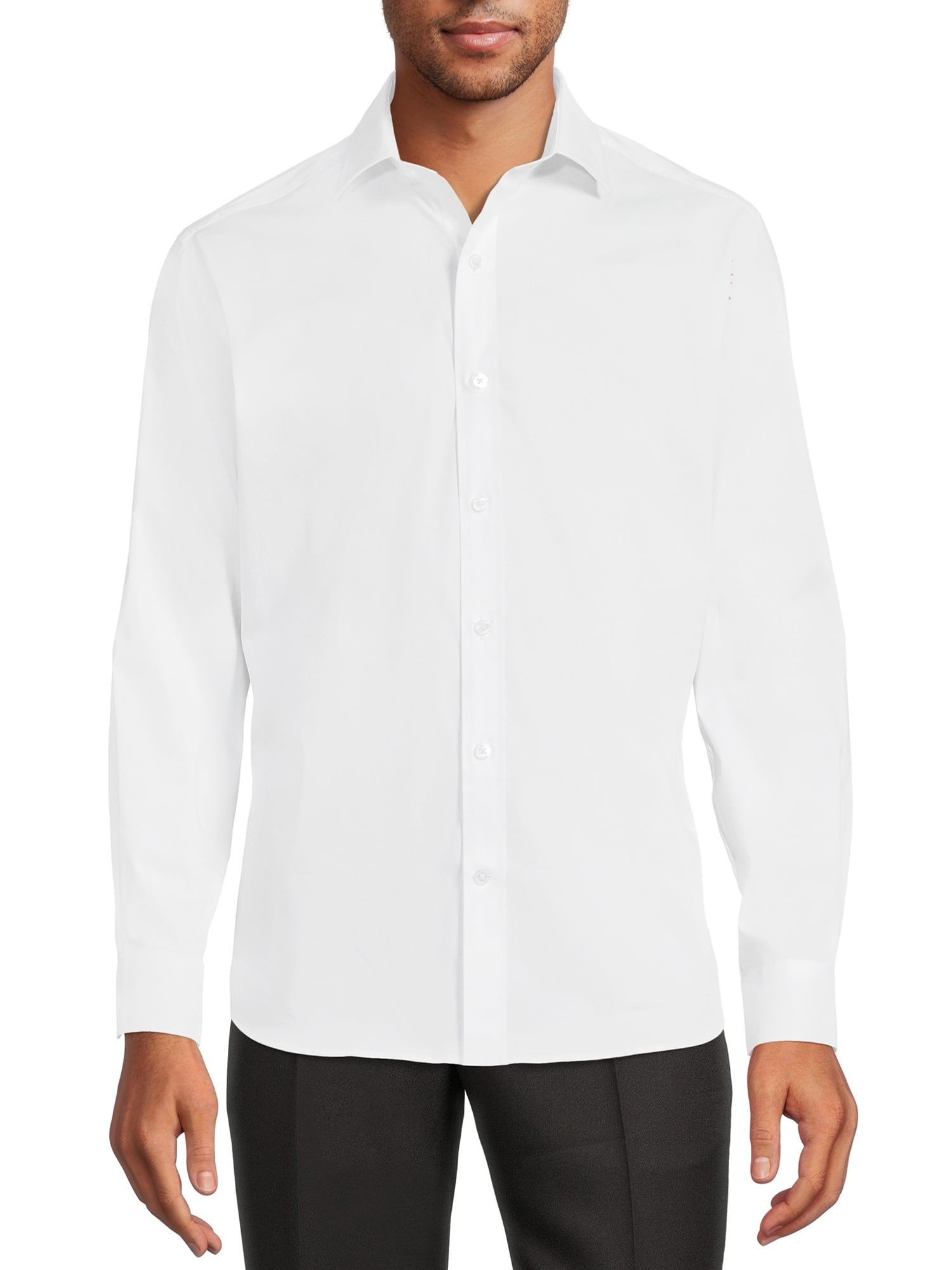 George Men's Modern Fit Dress Shirt - Walmart.com