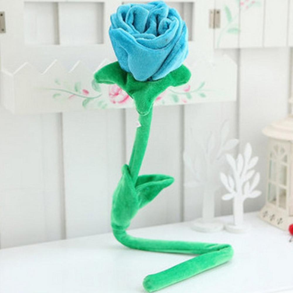 Artificial Plush Rose Flower Toy Bendable Curtain Buckle Tiebacks ...