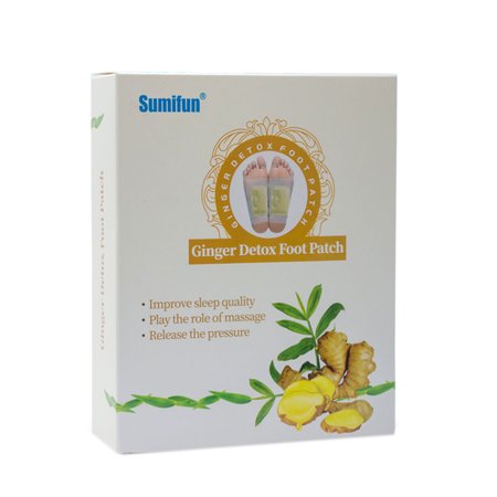 Outdoorline 12PCS/Set Sumifun Anti-Swelling Ginger Foot Patch Detox ...