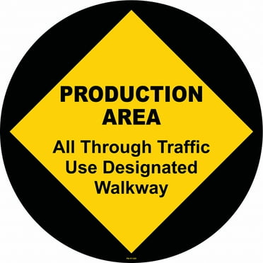 Stranco Anti-Slip Floor Sign,17 in x 17 in,Vinyl FS-17-322 - Walmart.com