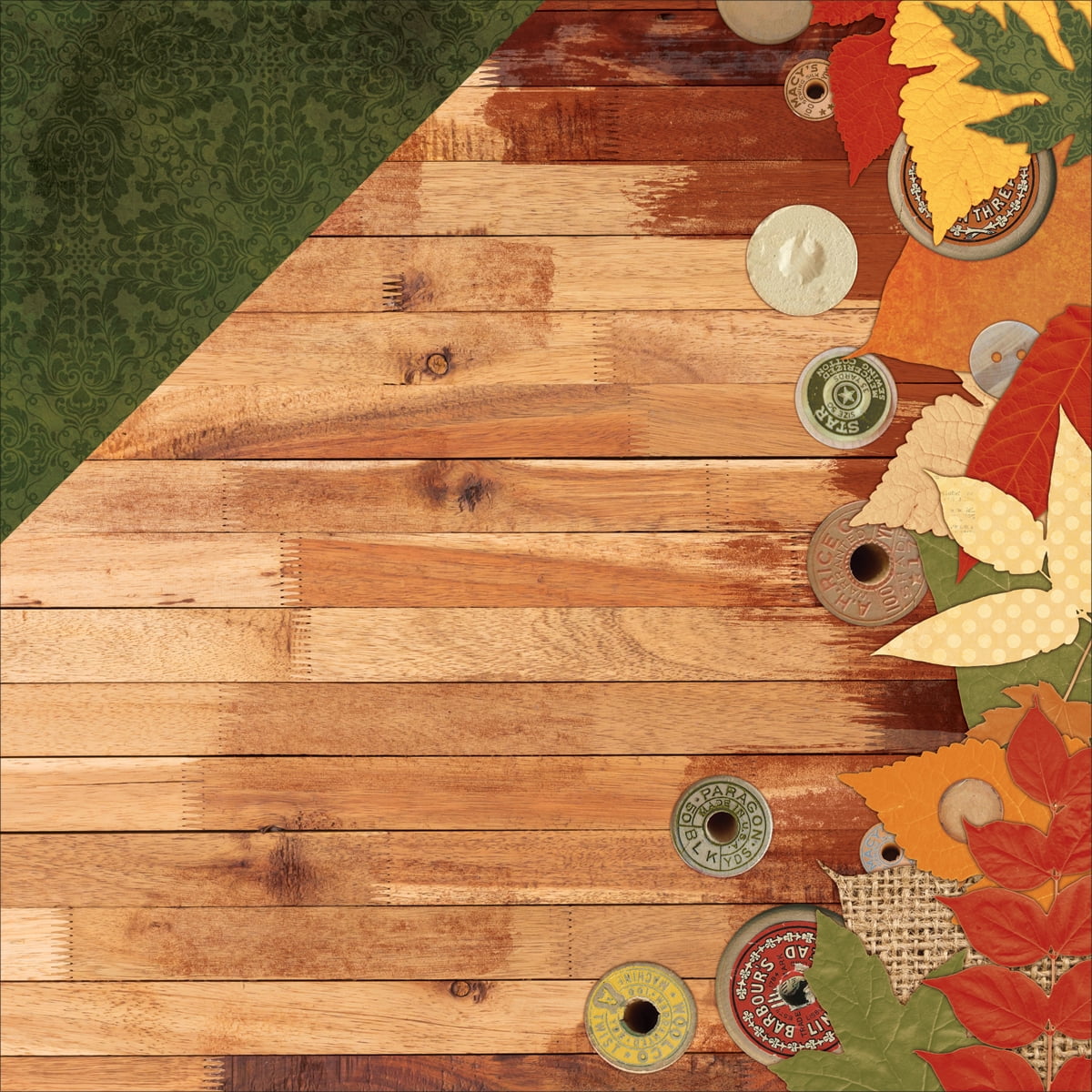 Farmers' Market Double-Sided Cardstock 12"X12"-Barn Wood - Walmart.com