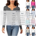Abtuhar Women Long Sleeve Tops Solid U Neck Lace Border Standard Hem ...
