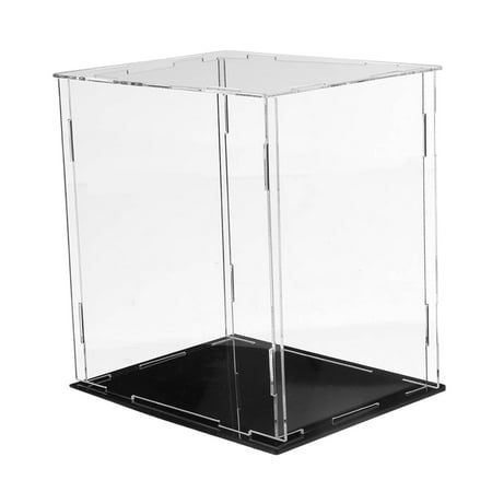 Clear Acrylic Display Box Case Figures Perspex Dust Protection Decor ...
